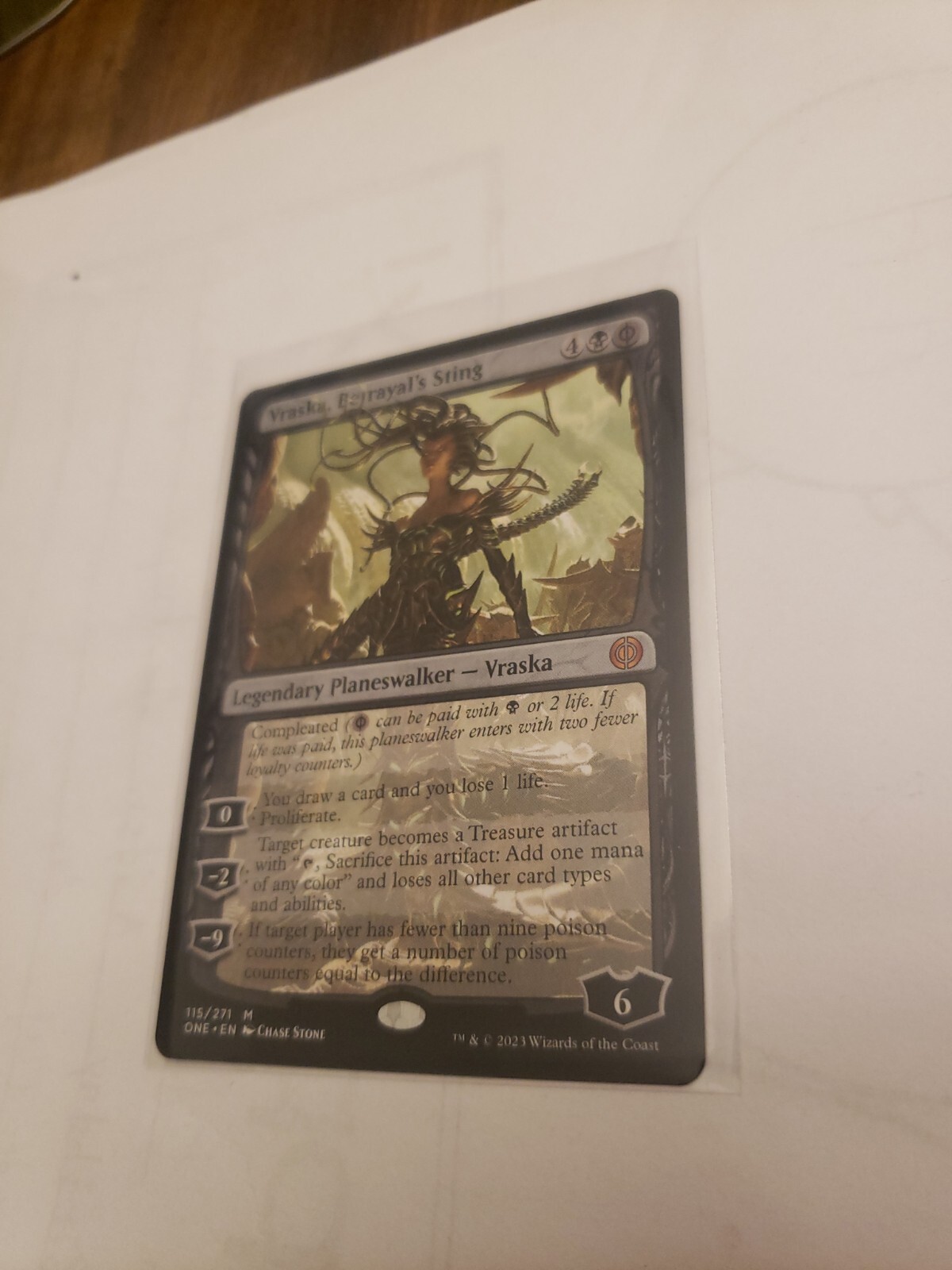 MTG Vraska, Betrayal's Sting Phyrexia: All Will Be One 115/271 Regular ...