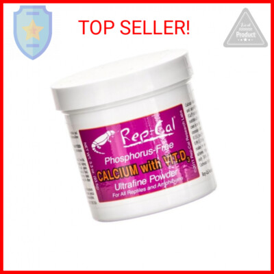 Rep-Cal SRP00200 Phosphorous-Free Calcium Ultrafine Powder Reptile ...