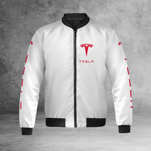 Tesla Car 3D white Bomber Jacket | eBay