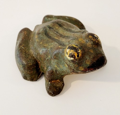 ANTIQUE AMERICAN CAST IRON FROG DOOR STOP ORIGINAL PAINT | eBay