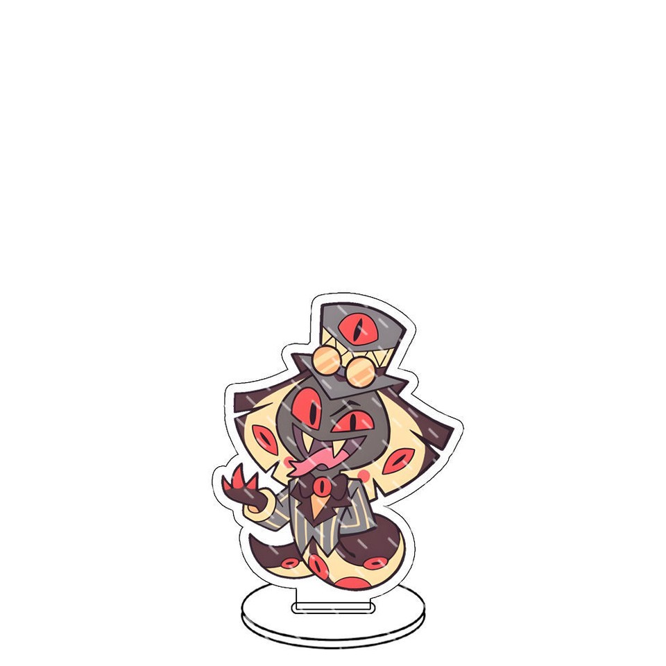 8CM Hazbin Hotel Husk Adam AD Acrylic Stand Figure Model Collection ...