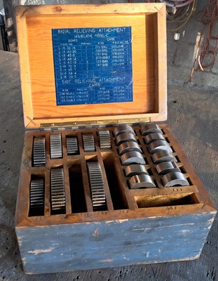 PRATT & WHITNEY LATHE MODEL C RADIAL RELIEF ATTACHMENT CAM GEAR SET ...