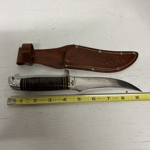 vtg western fixed blade knife Bolder CO. USA 9.5 Inches With Sheathe ...