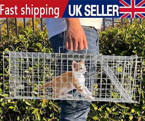 Rat Squirrel Trap Heavy Duty Metal Humane Live Vermin Pest Animal Cage ...