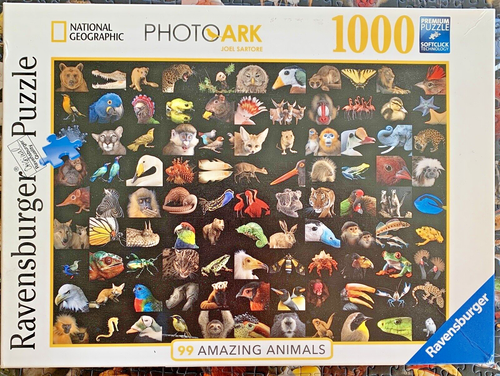 Ravensburger Jigsaw Puzzle 99 Amazing Animals 1000 Pc Natl Geographic ...