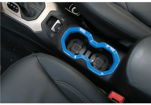 For Jeep Renegade 2015-2023 Light Blue Center Console Water Cup Holder ...