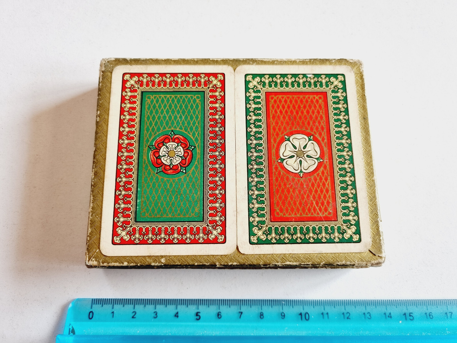 Cards For Game Tudor Rose Benno Poker Rummy Vintage Original Playing ...