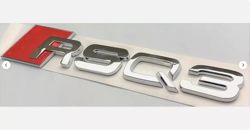 CHROME RSQ3 FOR AUDI RSQ3 REAR TRUNK EMBLEM BADGE NAME DECAL LETTER ...