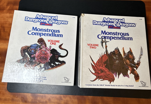 Advanced Dungeons and Dragons 2nd Edition Monstrous Compendium Volume 1 ...