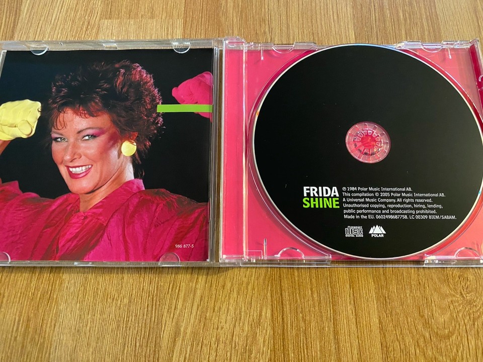 ABBA Frida Shine Cd Album Rare Black Cd Excellent Throughout Original ...