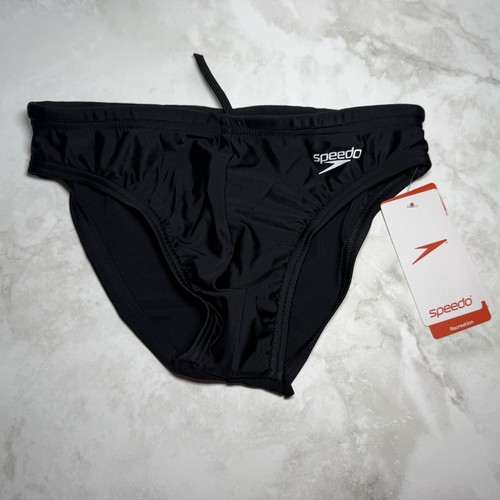 Speedo Men’s 28 Solar Swim Brief Black Powerflex Chlorine & Pilling ...
