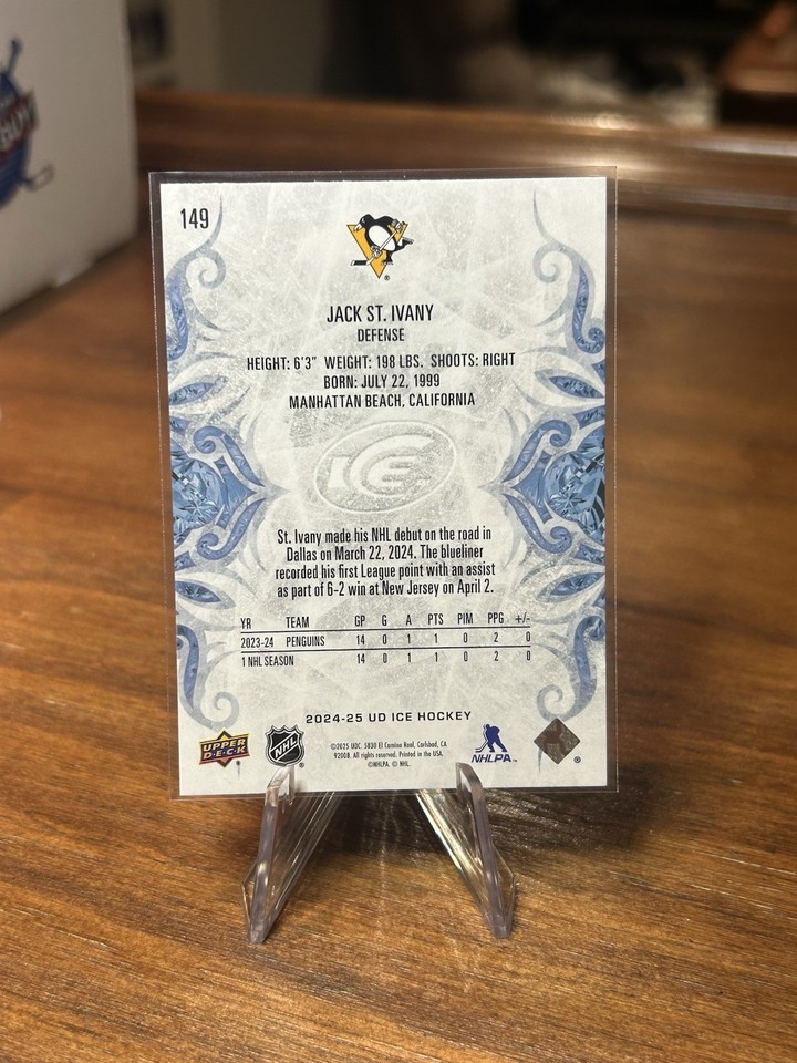2024-25 Upper Deck Ice Jack St. Ivany. Rookie #149 | eBay UK