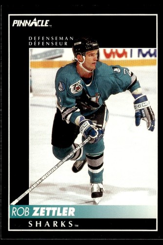 1992-93 Pinnacle Rob Zettler San Jose Sharks #89 | eBay