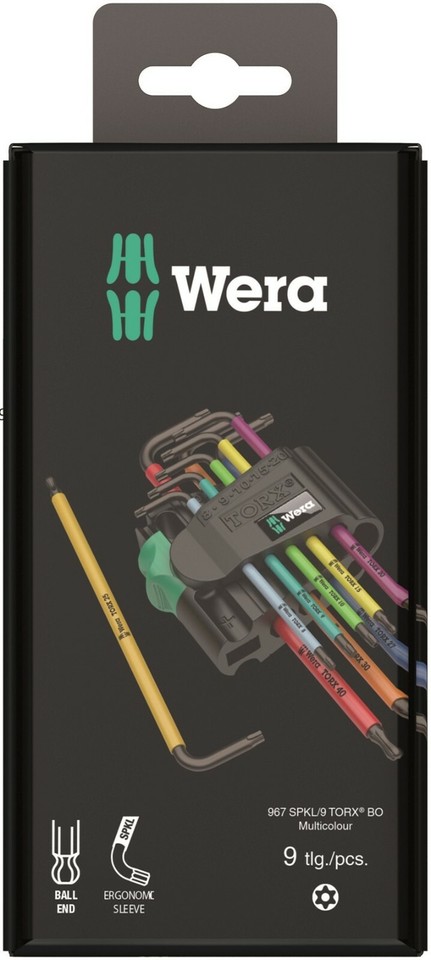 Wera 967/9 TX BO 1 SB Security TORX® L-Key Set 9 Pieces 05073599001 | eBay