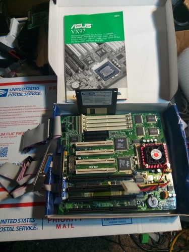 ASUS VX97 MOTHERBOARD W/CPU AMD-K5 PR100 DISKETTE AND MANUAL VINTAGE | eBay