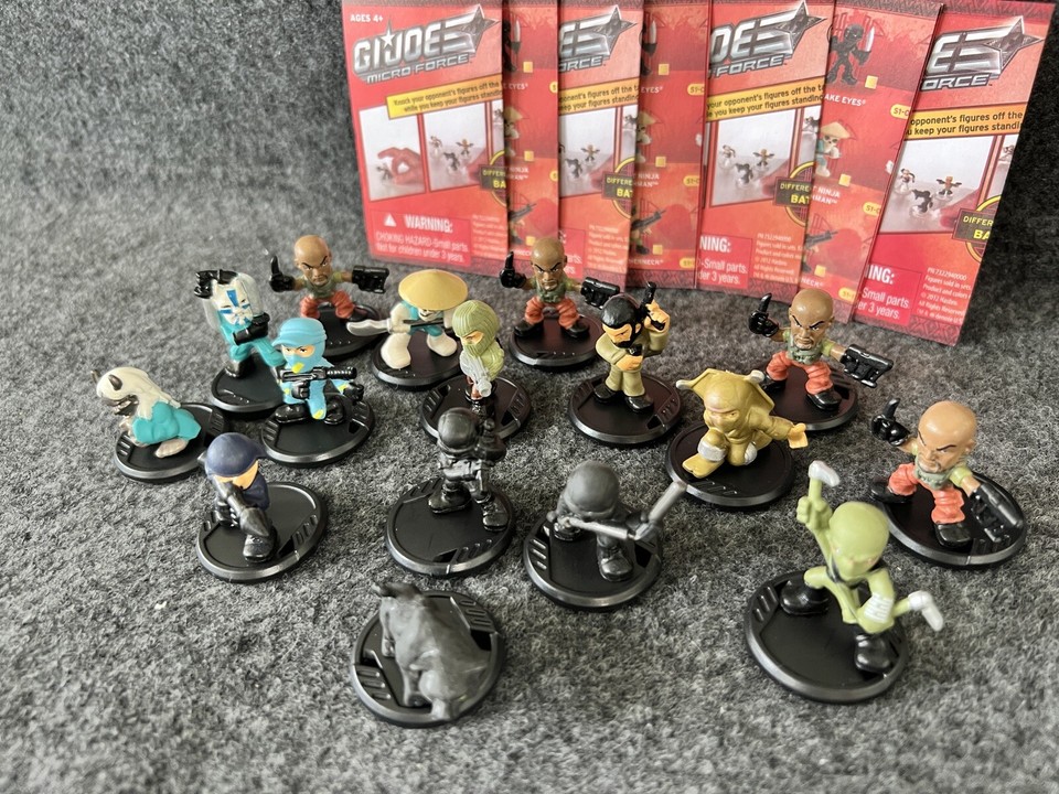 16 x Gi Joe Micro Force Mini Figures Lot (Cobra, Snake Eyes) | eBay