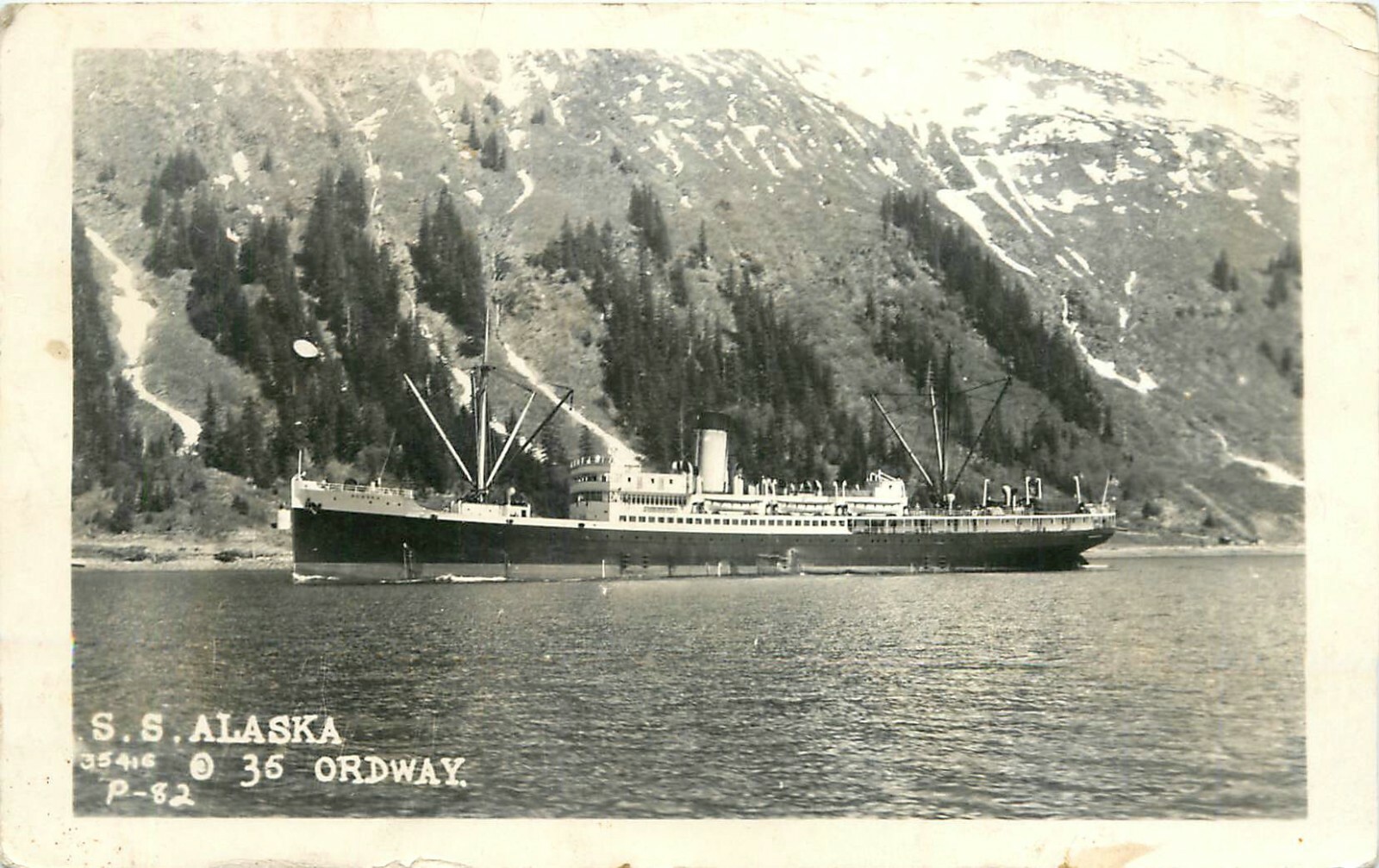 WW2 US Cencorship Stamped SS Alaska Steamship Real Photo Postcard/RPPC ...