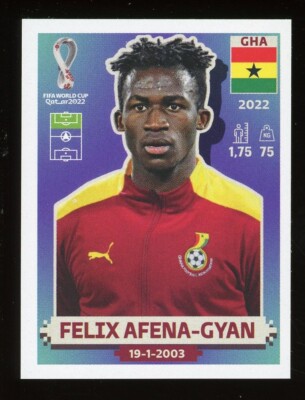 2022 Fifa World Cup Panini Sticker Qatar FELIX AFENA-GYAN Ghana GHA16 ...