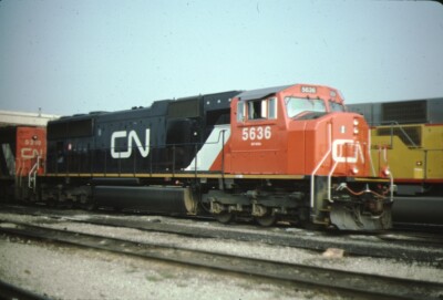 CN Canadian National EMD SD75I Original Kodachrome Kodak slide | eBay