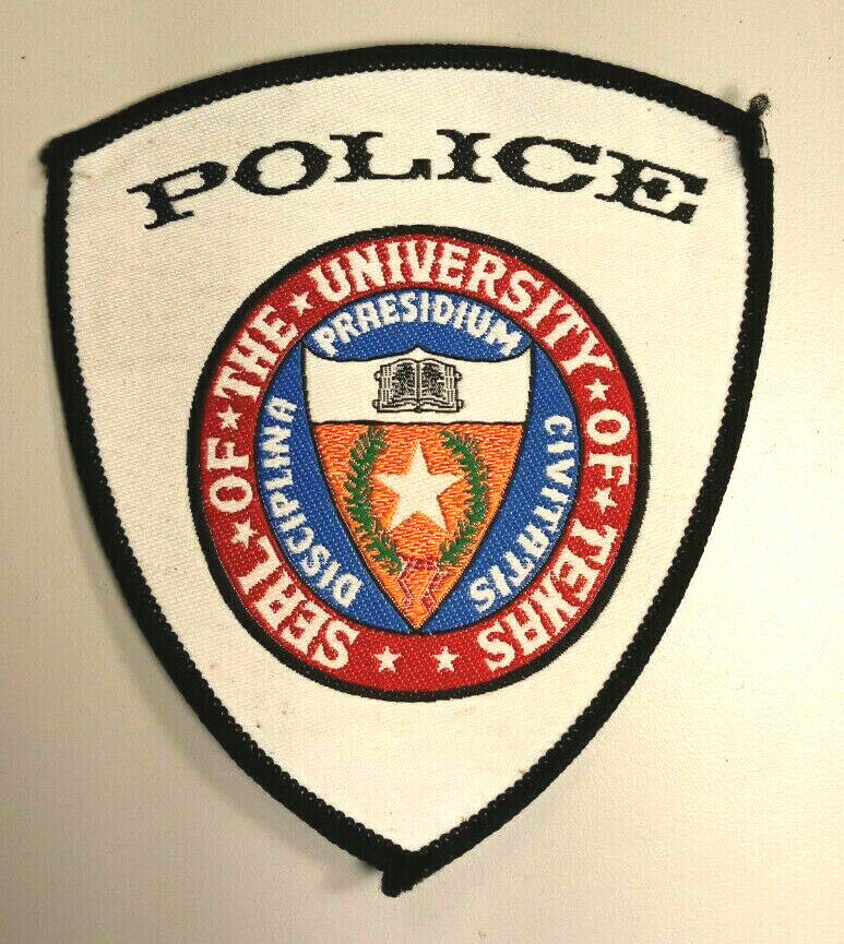 Vintage University of Texas Police Shoulder Patch Embroidered | eBay
