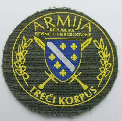 Bosnia Army 3rd CORPS - war time, sleeve patch, THIRD CORPS , vintage ...