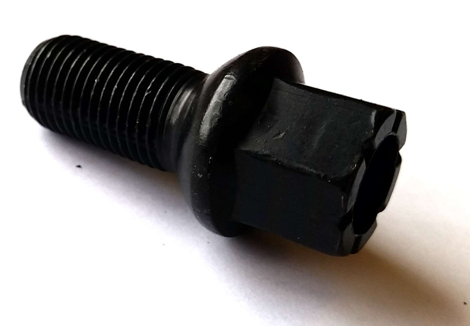 x4 Black Round Tapered M14X1.5 Standard Alloy Wheel Bolts VW GOLF MK 6 ...