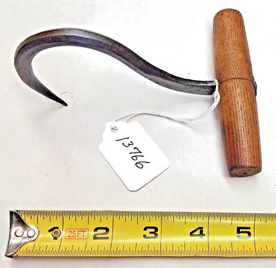 Hay Hook, Vintage Hay / Cotton / Farm or Stevedore Bale Hook, 5-1/8 ...