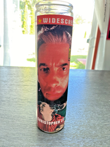 Horror Movie Candle Christopher Lee Count Dracula Novelty Candle ...