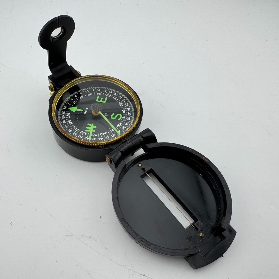 WFS Engineers' Lensatic Compass w/ Box & Bag - No 111 | eBay