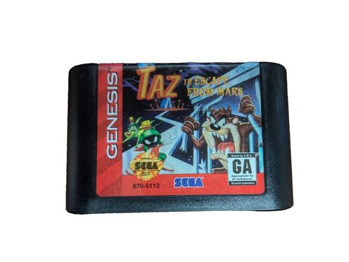 Taz In Escape from Mars (Sega Genesis, 1994) Game Only Authentic ...