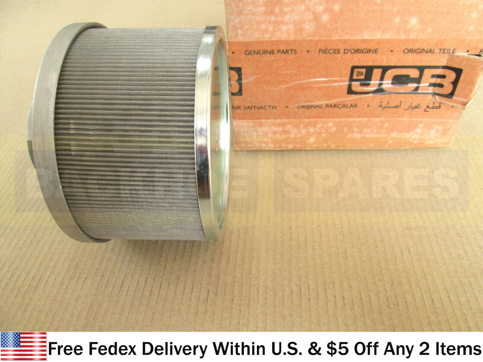 JCB PARTS - GENUINE JCB HYDRAULIC TANK FILTER STRAINER (32/908100 333 ...