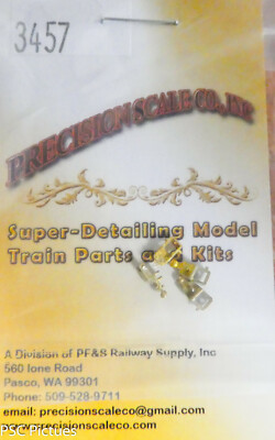 Precision Scale HO #3457 Brackets, Lower Brake Staff, Freight Car ...