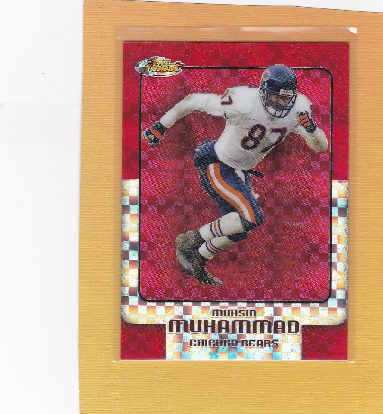 2006 TOPPS FINEST FOOTBALL XFRACTOR MUHSIN MUHAMMAD #1 BEARS 11/250 ...