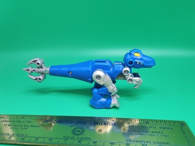 Transformers Dinobots Rescue Bot Lance Blue Raptor Toy Velociraptor ...