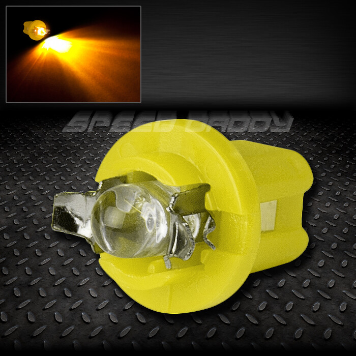 1 X 5MM LED T5 B8.5D 2721 286 AMBER AUTO INTERIOR DOME LIGHT BULB/LAMP ...