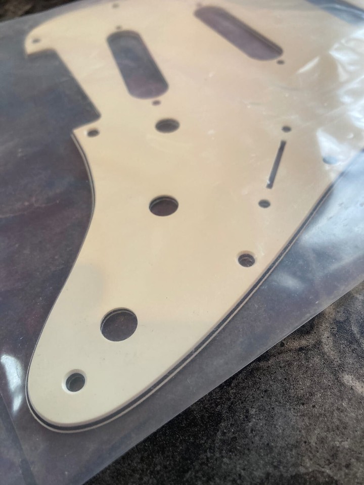 GaryG's Aged White 3 Ply Standard 11 Hole Stratocaster Pickguard Made ...