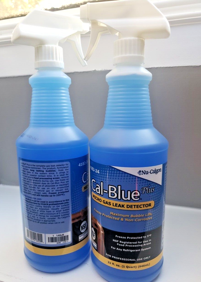 TWO PACK (2) NU-CALGON -Cal-Blue 4182-24 Leak Detector, 1 qt.,Blue | eBay