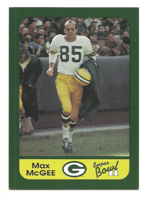 Max McGee 1991 Super Bowl II 25th Anniversary Green Bay Packers Tulane ...