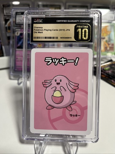 Pokemon Chansey Old Maid Japanese Playing Cards 2019 - CGC 10 PRISTINE ...