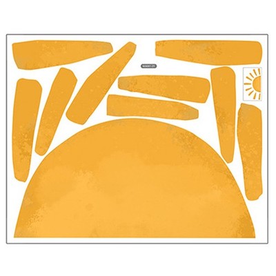 Nursery Decal Sun Wall Sticker Decor Adhesive Decals for Bedroom Adult ...