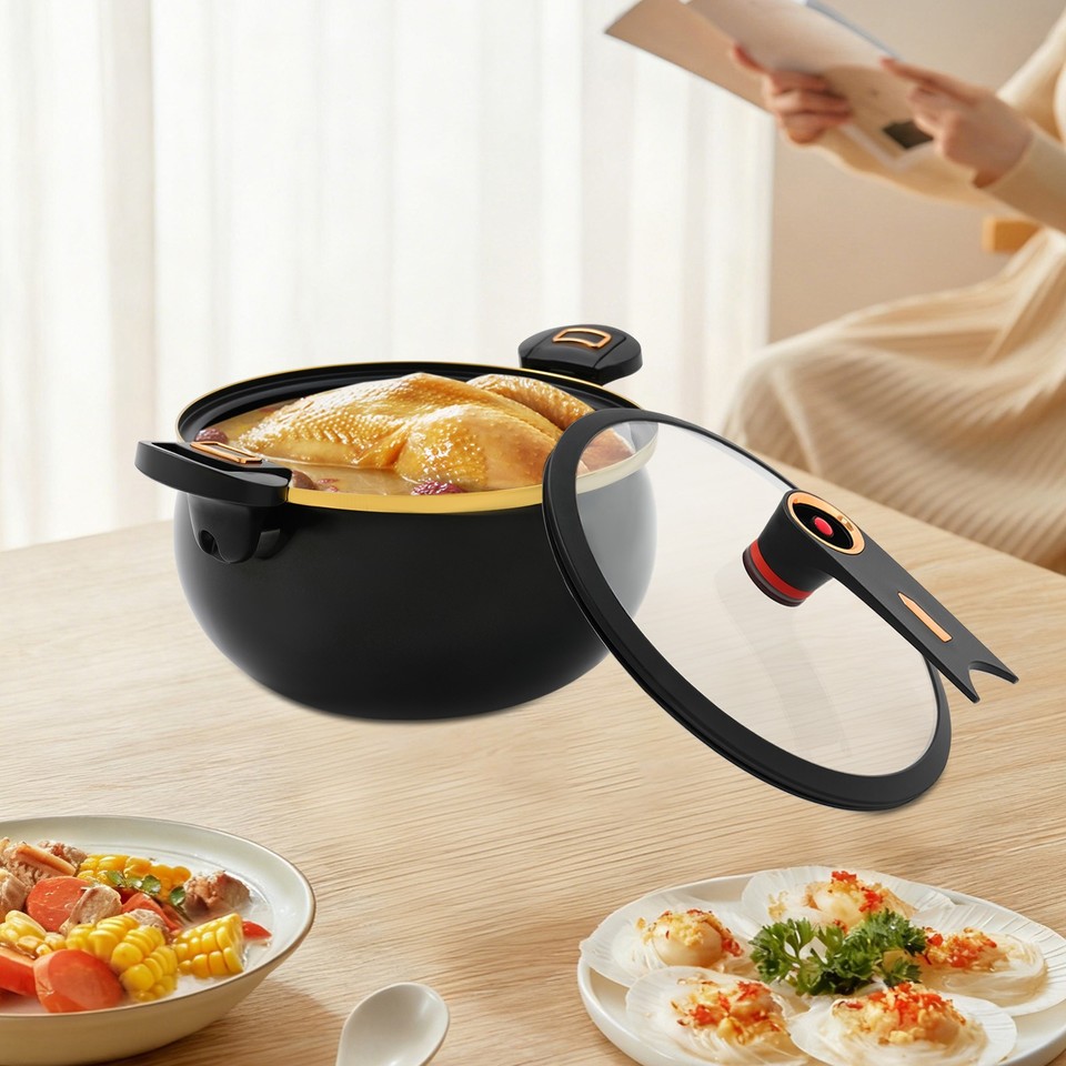 8L Non-Stick Micro Pressure Cooker Multi-Function Micro Pressure ...