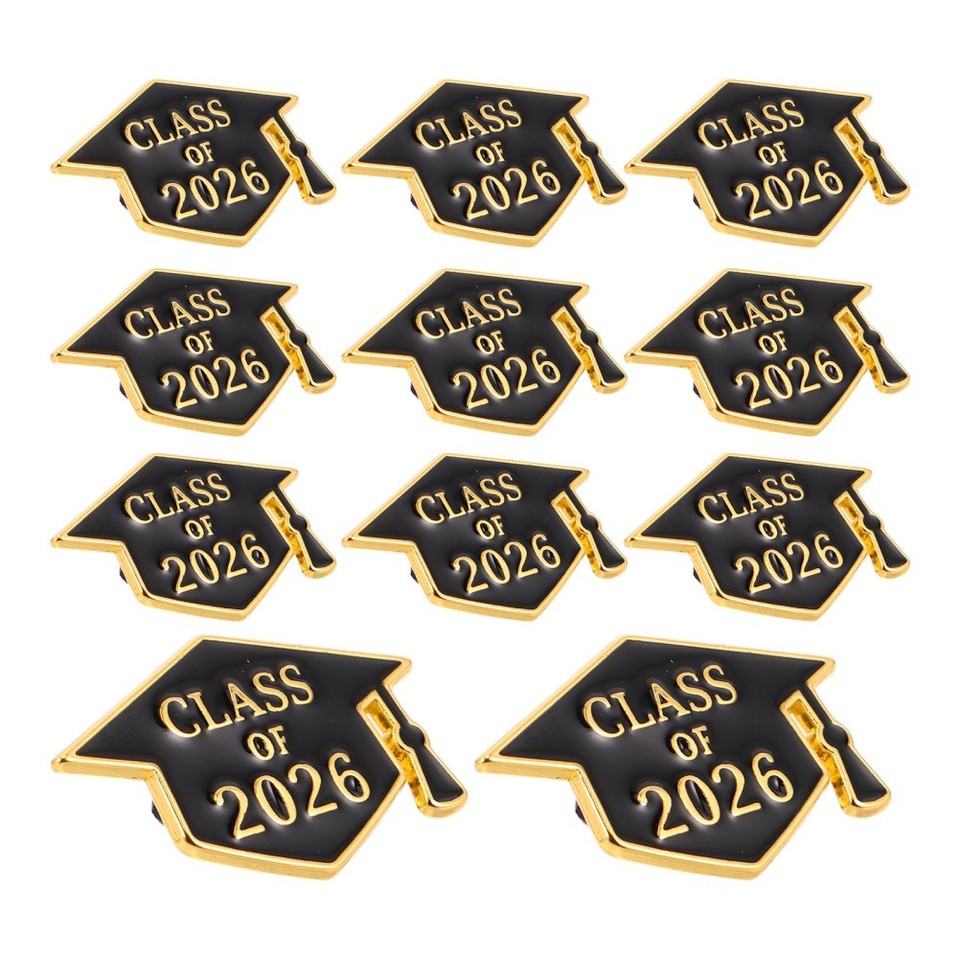 12pcs Graduation Pins: 2026 Graduation Cap Brooch Lapel Badge for ...