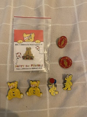 Collection Of Children In Need Pudsey Enamel And Plastic Pin Badges ...