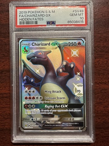 2019 Pokemon Hidden Fates SV49 Charizard GX Shiny Holo Rare PSA 10 | eBay