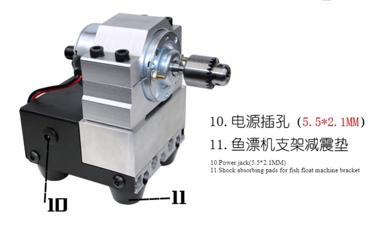 24V 8000 Rpm Tapered Shaft High Speed Float Drill Permanent Magnet ...