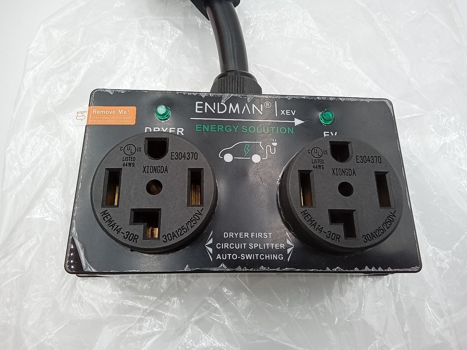 ENDMAN Smart Dryer EV Splitter Automatic Power Switch for Dryer and EV ...