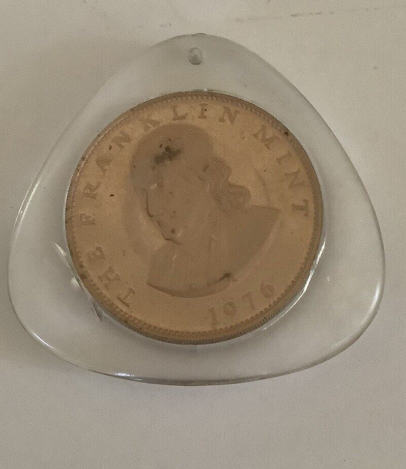1976 Franklin Mint Commemorative Benjamin Coin Token Acrylic Lucite | eBay