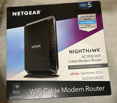 NETGEAR Nighthawk AC1900 4 Wireless-Wi-Fi 802.11ac Router - C7000 ...