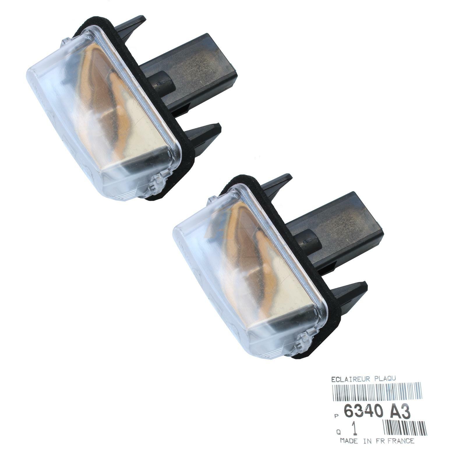 2 Kennzeichenleuchte Nummerschildbeleuchtung Citroen Peugeot original ...