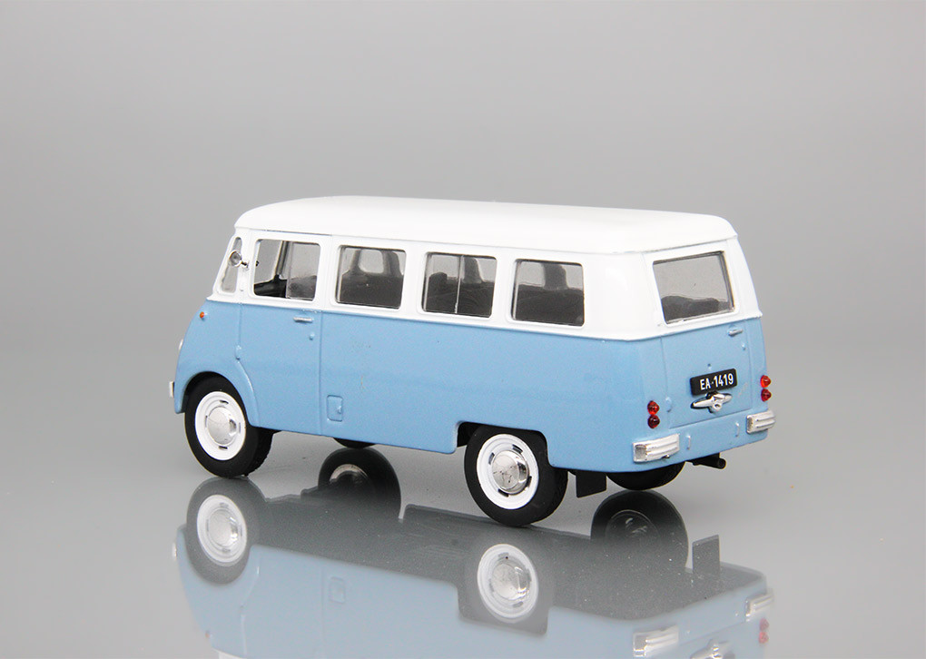 NYSA N-59M Polish Minibus Commercial Vehicle Blue 1:43 Scale Diecast ...